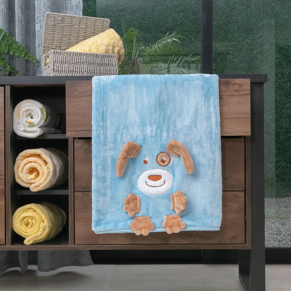 Baby Animals Azul Perrito BM | Cuna | BabyMink